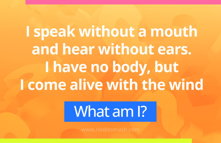 I speak without a mouth and hear without ears – Riddle – Riddlesmash.com I speak without a mouth and hear without ears – Riddle – Riddlesmash.com