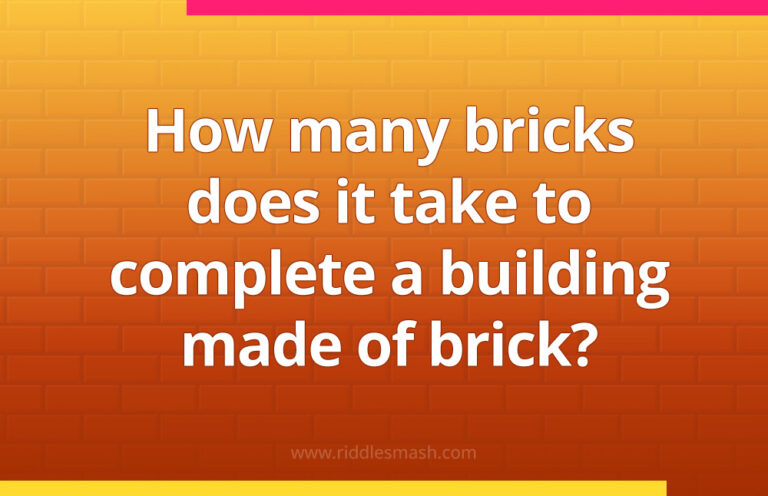 How many bricks does it take to complete a building made of brick ...