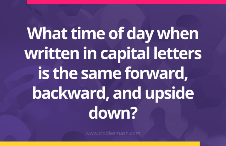 What four-letter word can be written forward, backward or upside down ...