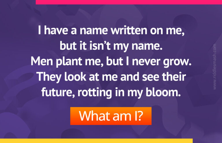 I have a name written on me, but it isn’t my name - Riddle - Riddlesmash