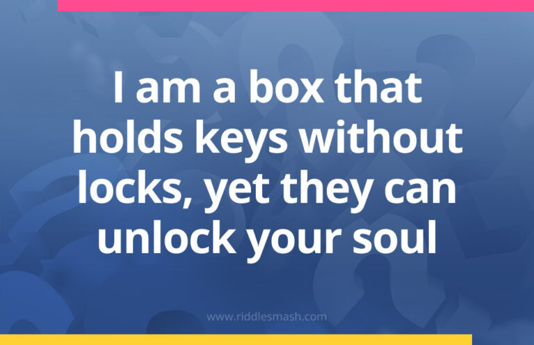 What has many keys but can’t open locks? - Riddlesmash.com