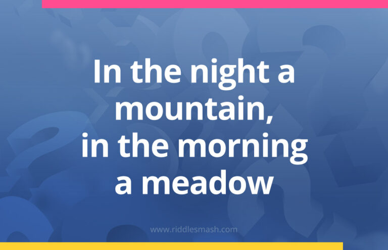 What loses its head in the morning but gets it back at night? - Riddle ...