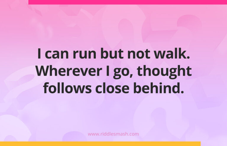 I can run but not walk - Riddle - Riddlesmash.com
