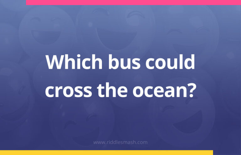 Which bus could cross the ocean? - Riddlesmash.com