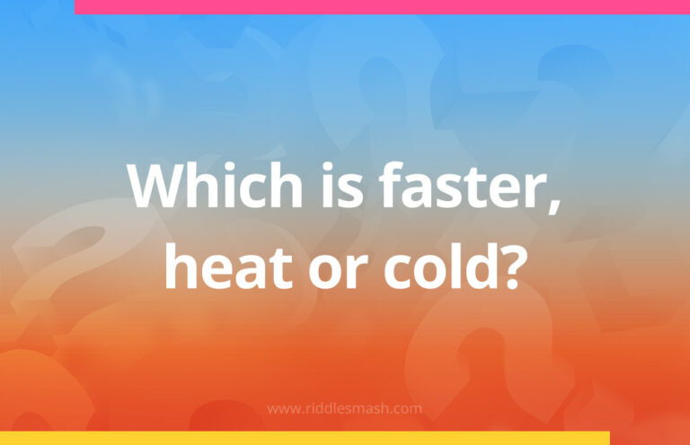 What is harder to catch the faster you run? - Riddle - Riddlesmash.com