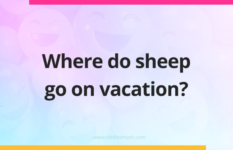 Where do sheep go on vacation? - Riddlesmash