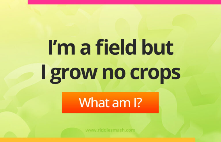 I’m a field but I grow no crops - Riddle - Riddlesmash